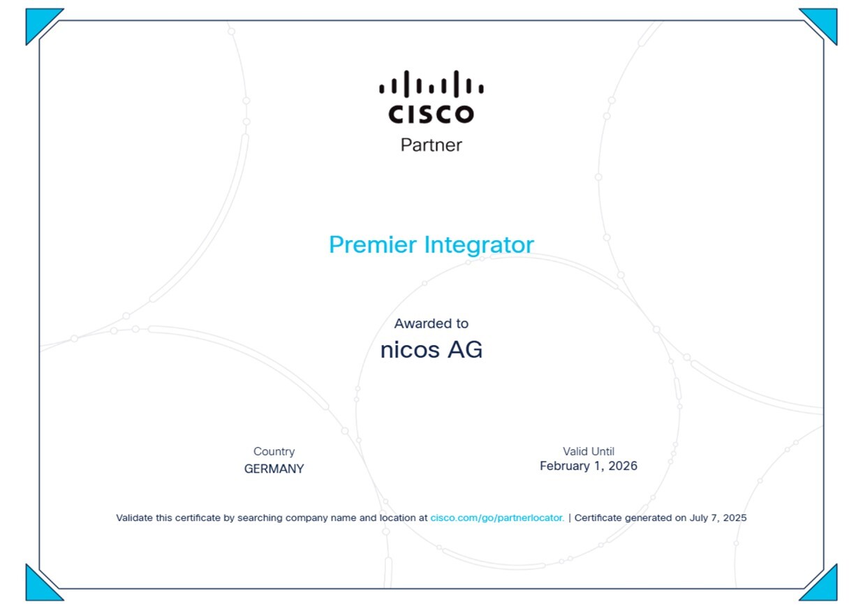 Münsteraner Netzwerkspezialist nicos, ein Unternehmen der Xantaro ...
